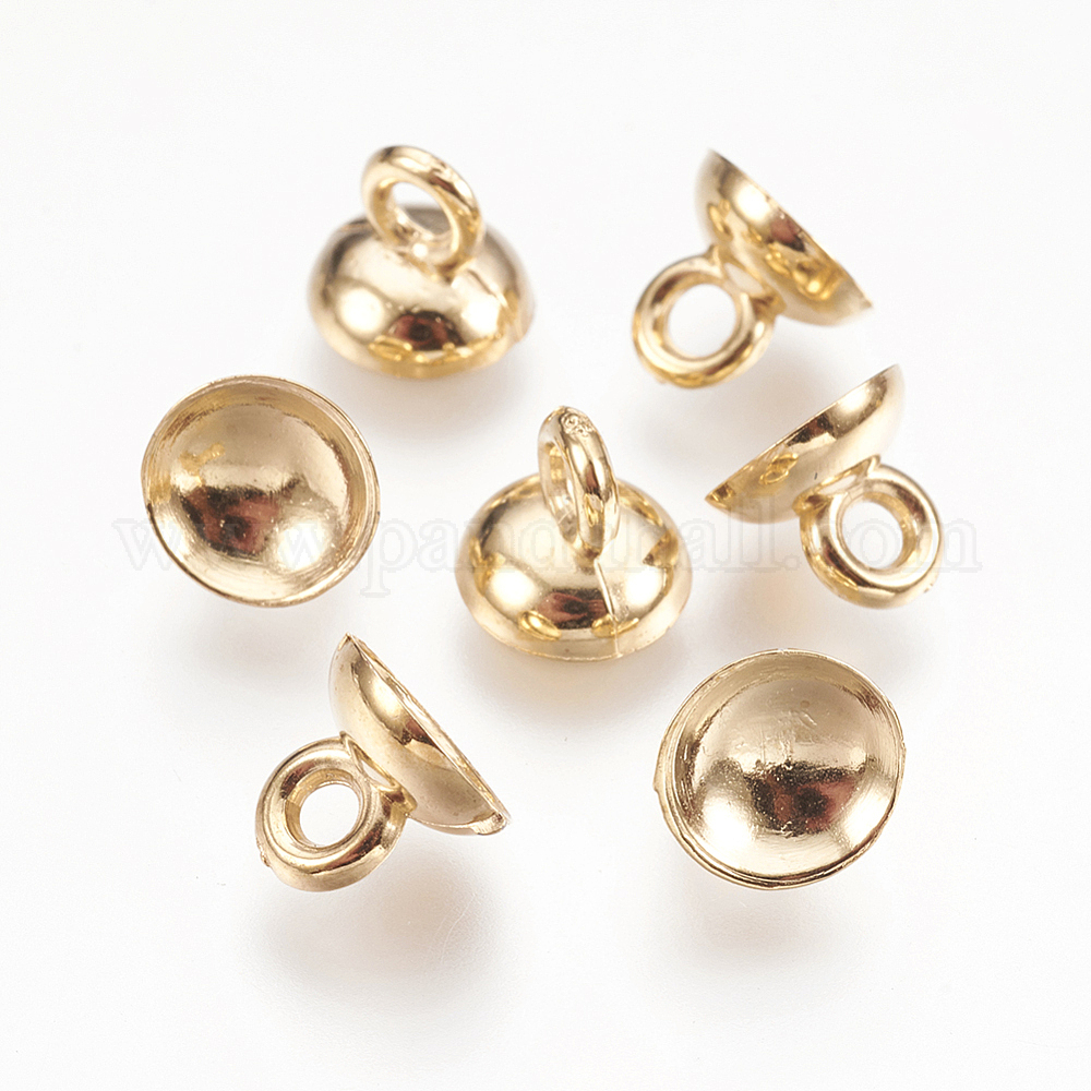 Wholesale Plastic Bead Cap Pendant Bails - Pandahall.com
