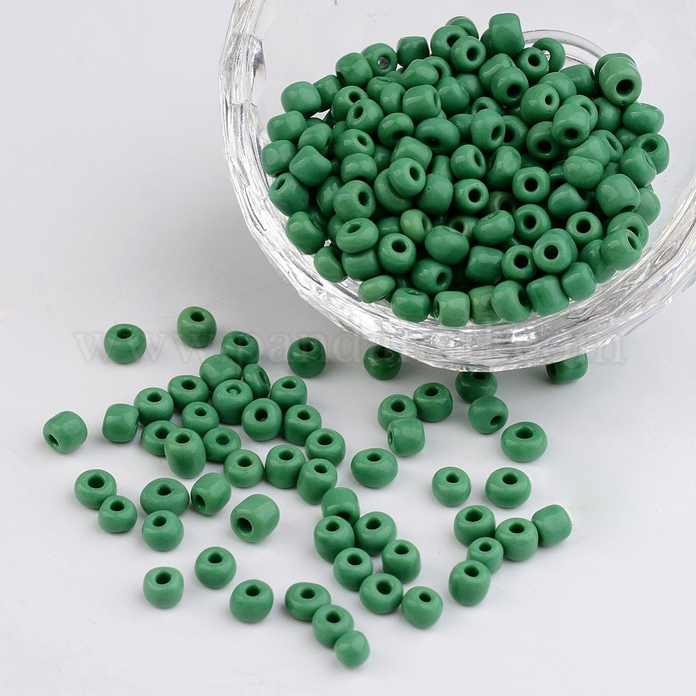 Wholesale 6/0 Opaque Colours Round Glass Seed Beads - Pandahall.com