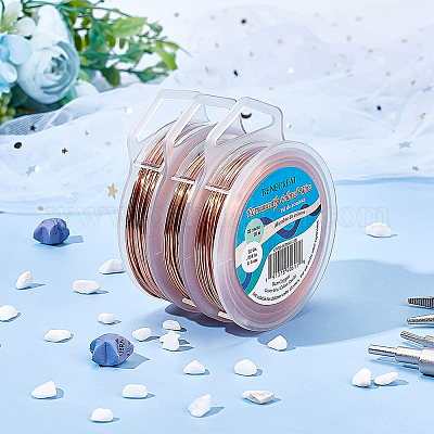 Wholesale 3 Rolls 3 Styles Round Copper Craft Wire - Pandahall.com