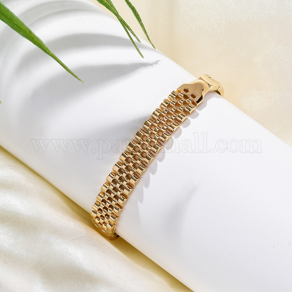 Wholesale Ion Plating(IP) 304 Stainless Steel Hinged Bangles for Women - Pandahall.com