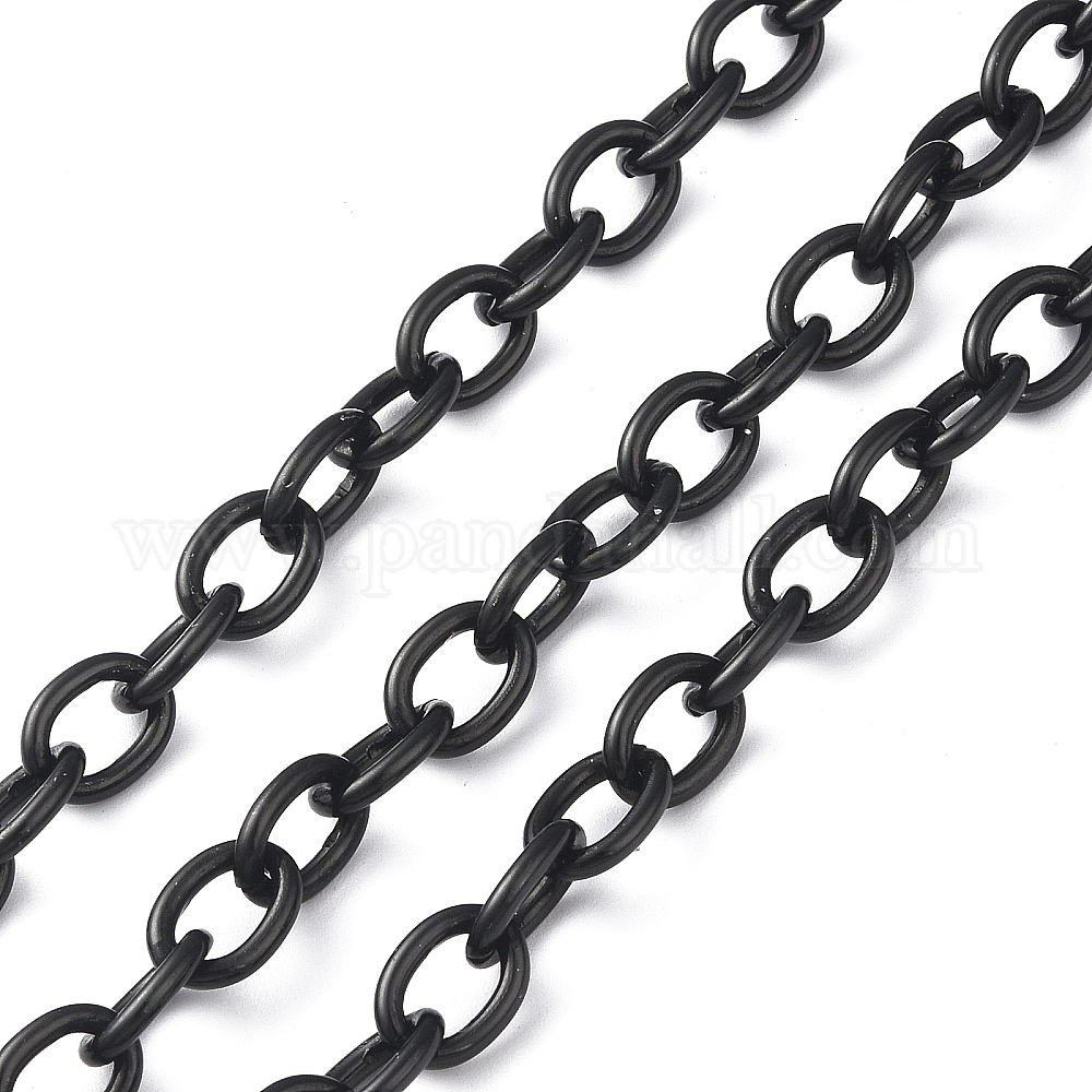 Wholesale Oval Oxidation Aluminum Cable Chains - Pandahall.com