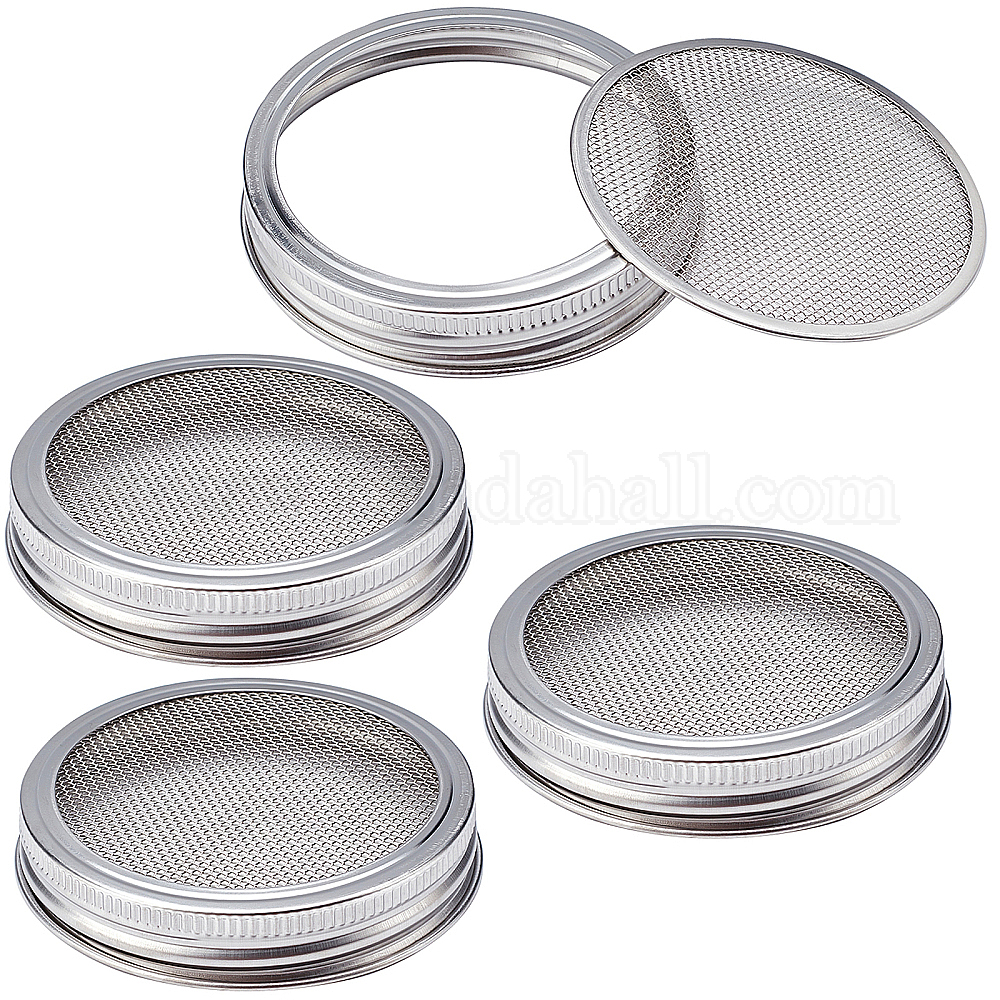 Wholesale 4 Sets 304 Stainless Steel Mesh Lid - Pandahall.com
