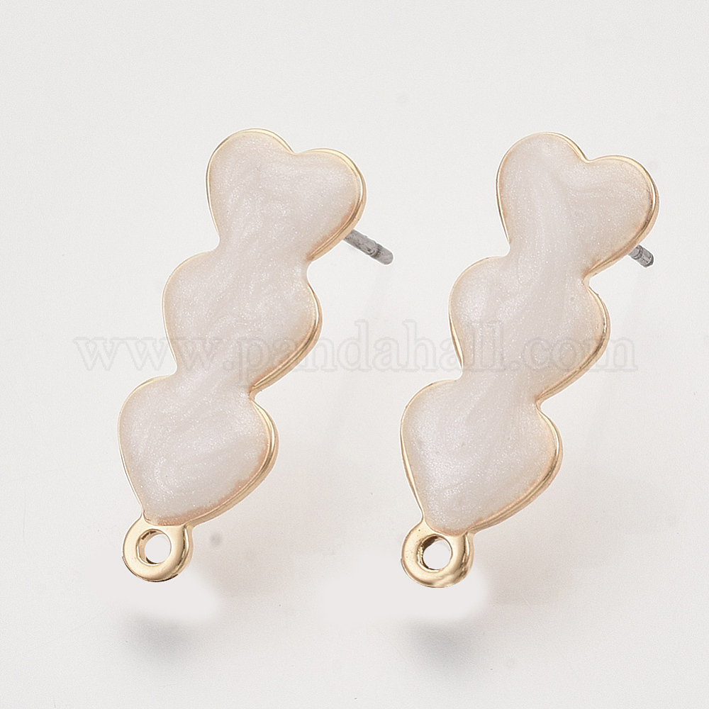 Wholesale Iron Enamel Stud Earring Findings - Pandahall.com