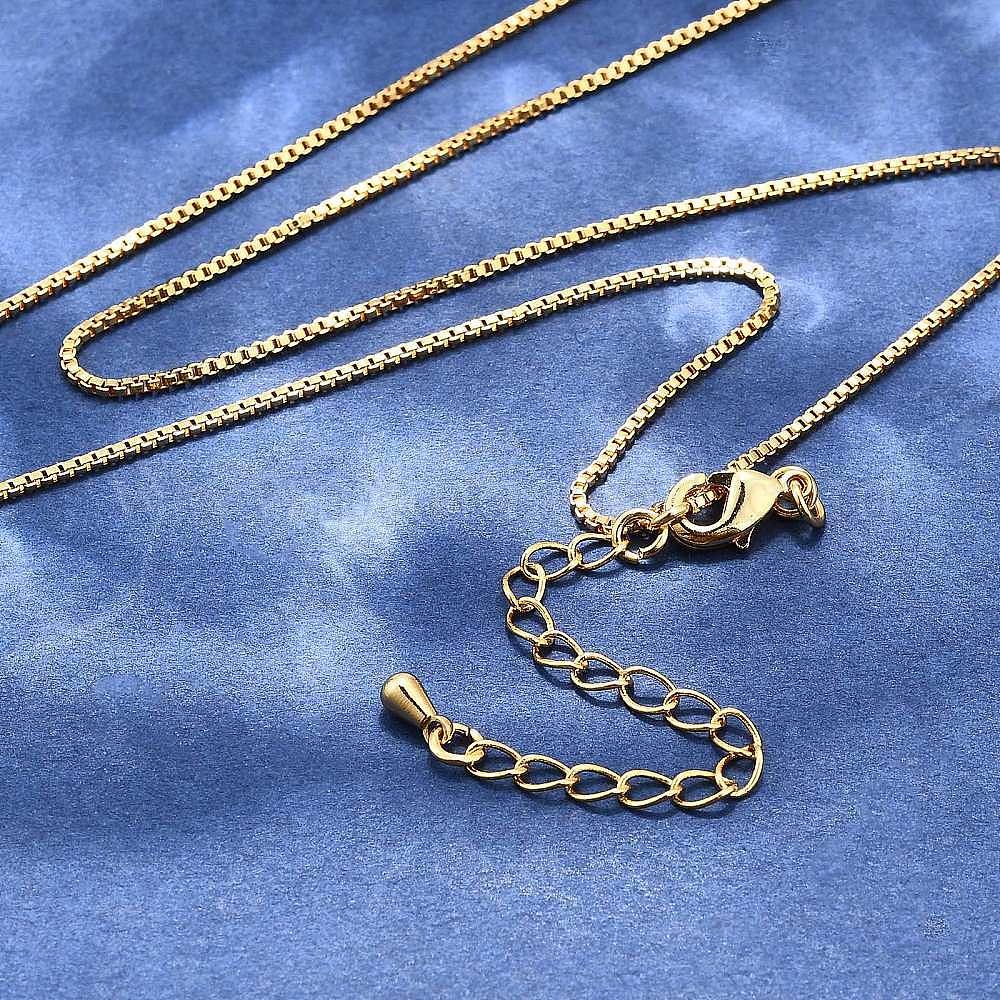 Wholesale Long-Lasting Plated Brass Box Chain Necklaces - Pandahall.com