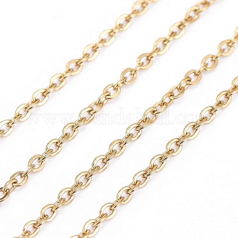 Wholesale Ion Plating(IP) 304 Stainless Steel Cable Chains - Pandahall.com