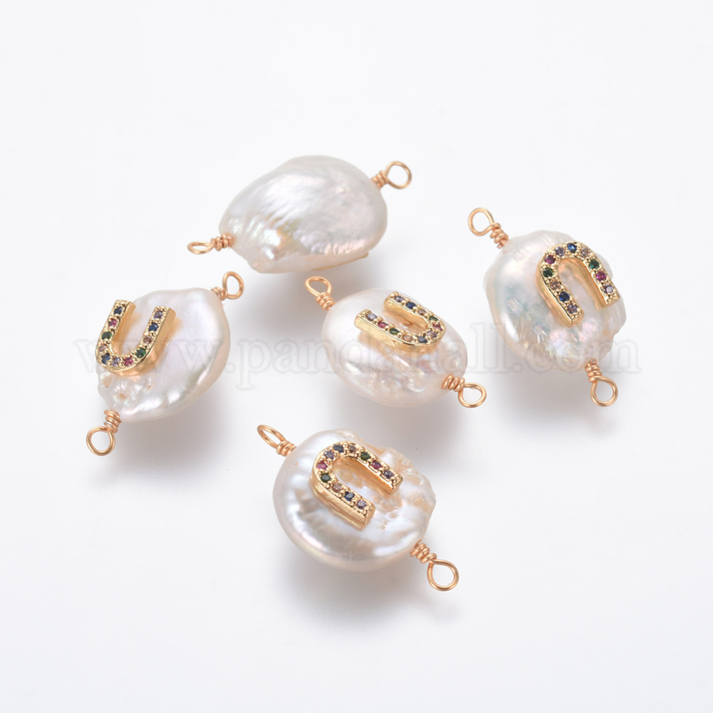 Wholesale Natural Pearl Links connectors - Pandahall.com