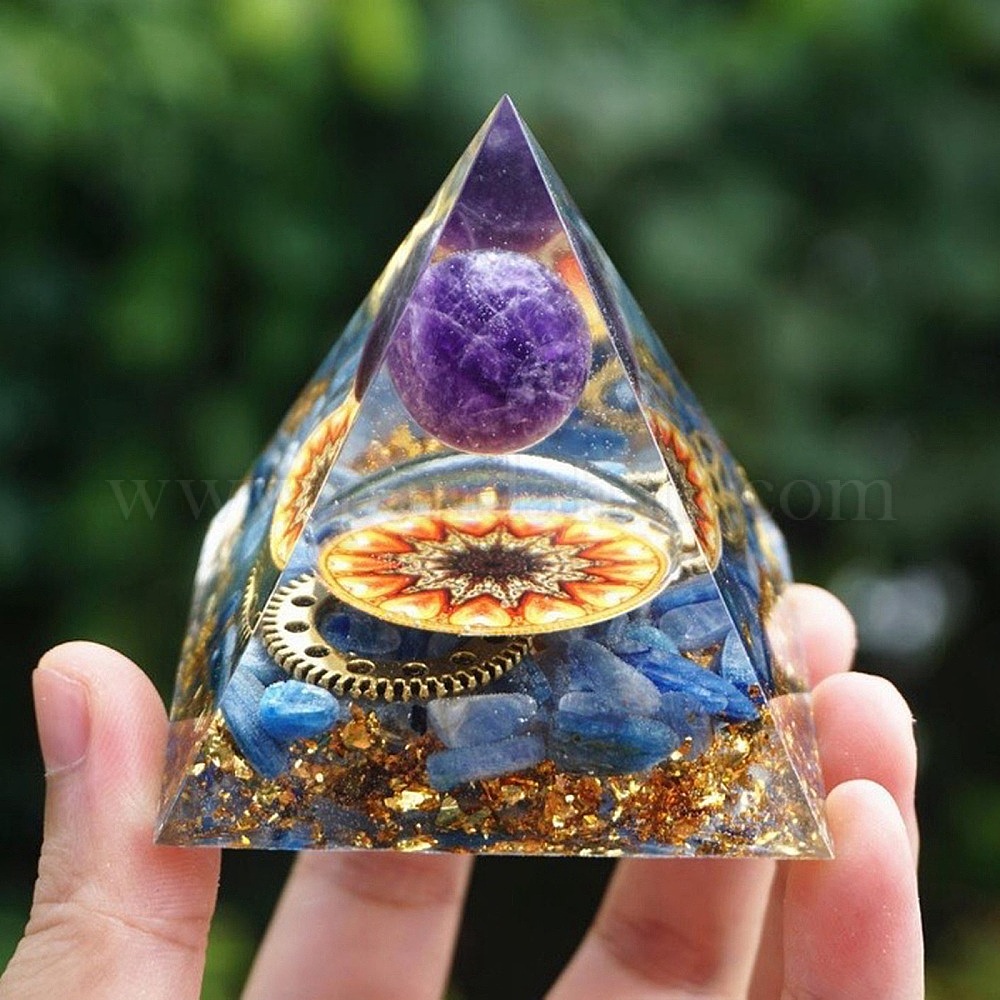 Wholesale Orgonite Pyramid Resin Energy Generators - Pandahall.com