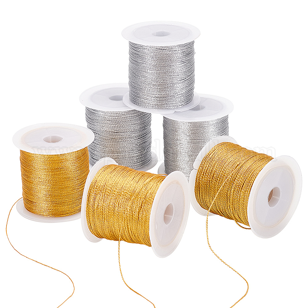 Wholesale 6 Rolls 6 Styles Metallic Cord - Pandahall.com