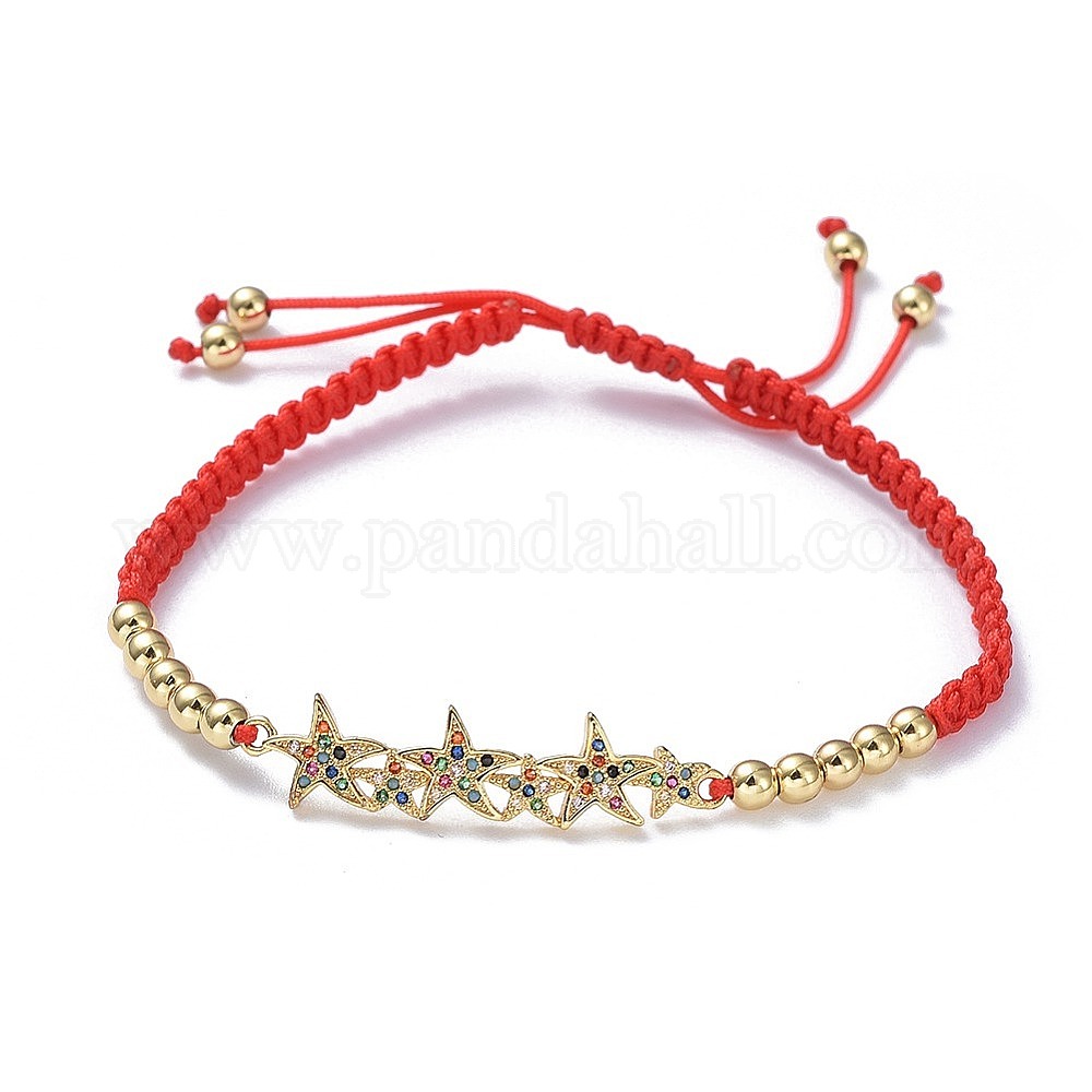 Wholesale Adjustable Nylon Thread Braided Beads Bracelets - Pandahall.com
