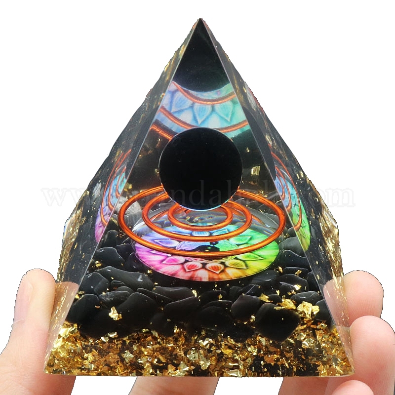 Wholesale Resin Orgonite Pyramid - Pandahall.com