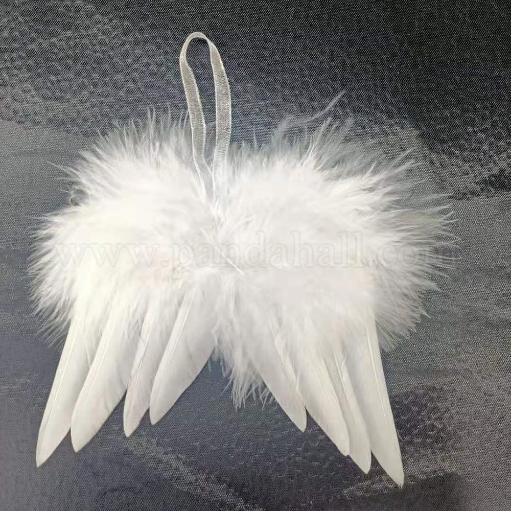 Wholesale Mini Doll Angel Wing Feather - Pandahall.com