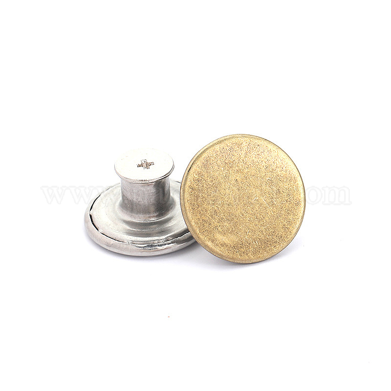 Wholesale Alloy Button Pins for Jeans - Pandahall.com
