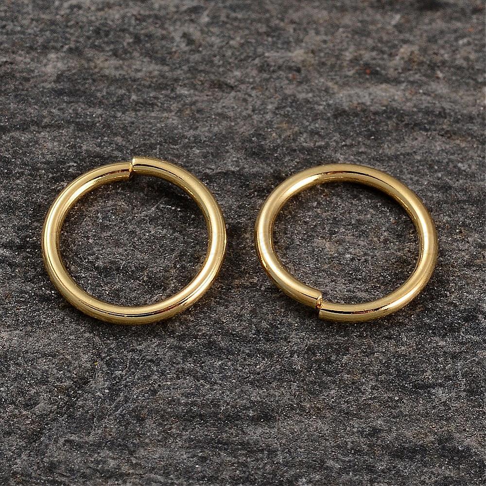 Wholesale Real 18K Gold Plated 925 Sterling Silver Open Jump Rings ...