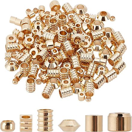 Wholesale SUPERFINDINGS 200pcs Brass Spacer Beads Spacer Faceted Round Beads Real 24K Gold Plated Rondelle Spacer Loose Beads 2.5x2.2mm for DIY Bracelets Necklaces Jewelry Making Pandahall