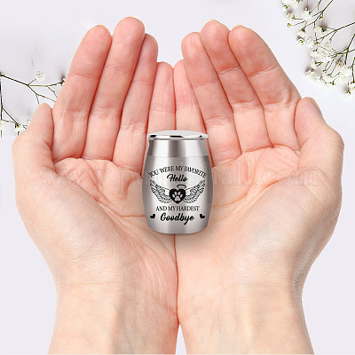 Wholesale Column Mini Stainless Steel Urn for Human Pet Ashes ...