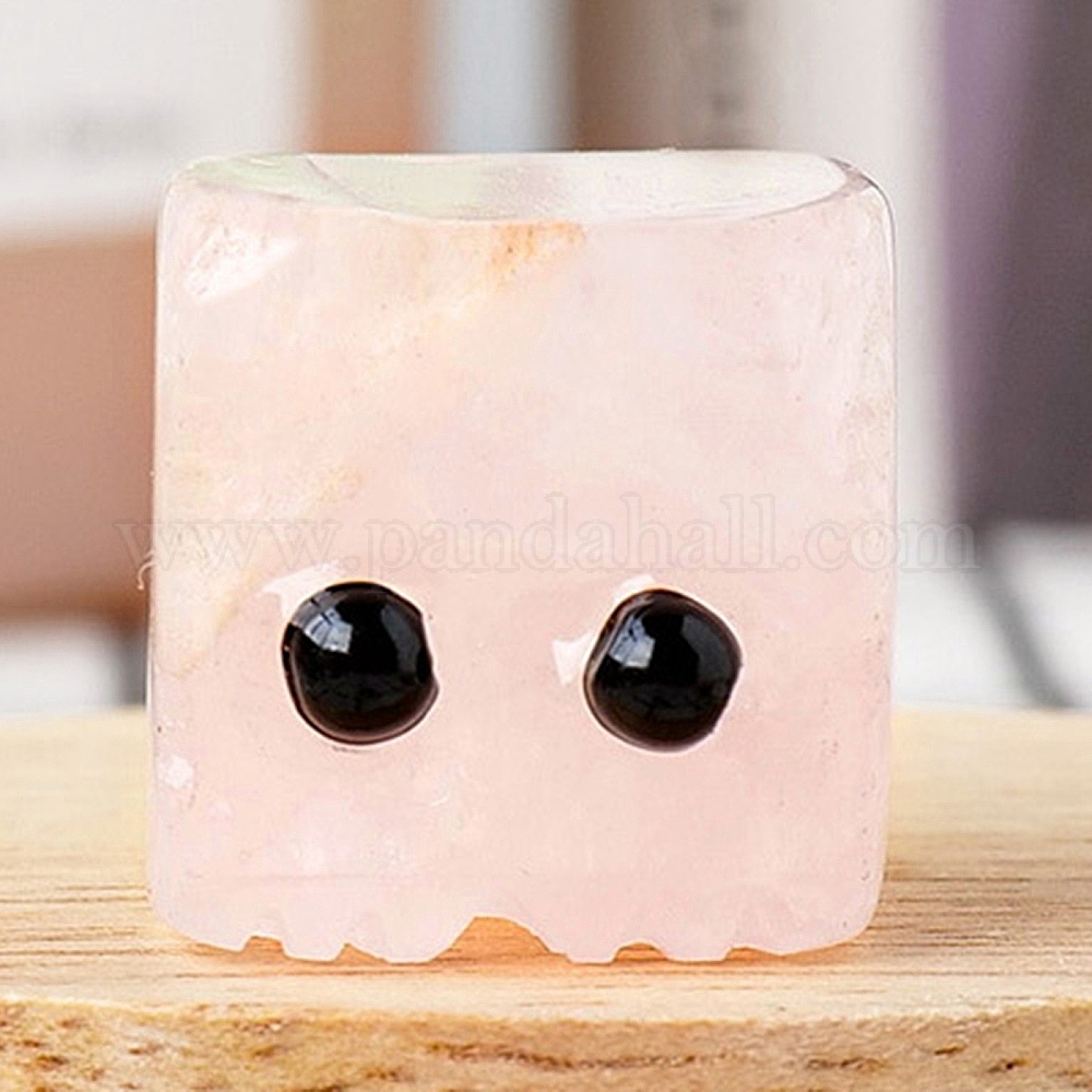 Wholesale Natural Rose Quartz Carved Healing Cube Figurines - Pandahall.com