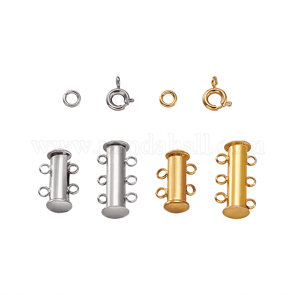 Wholesale Brass Magnetic Slide Lock Clasps - Pandahall.com