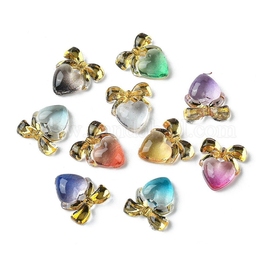 Wholesale Gradient Color Transparent Resin Cabochons - Pandahall.com