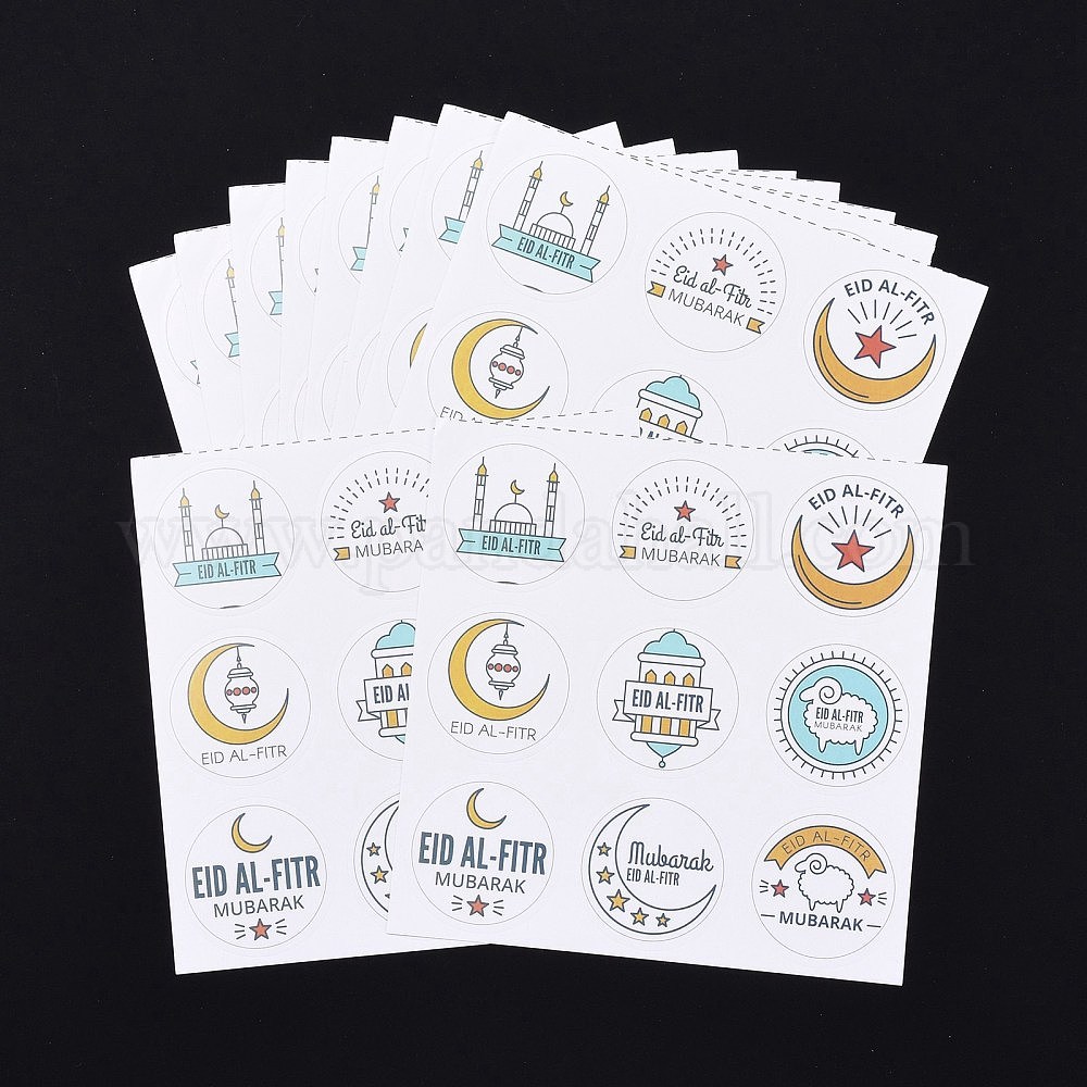 Wholesale Lesser Bairam Theme Paper Stickers - Pandahall.com