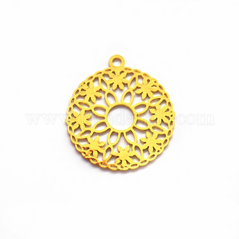 Wholesale Brass Open Back Bezel Pendants - Pandahall.com