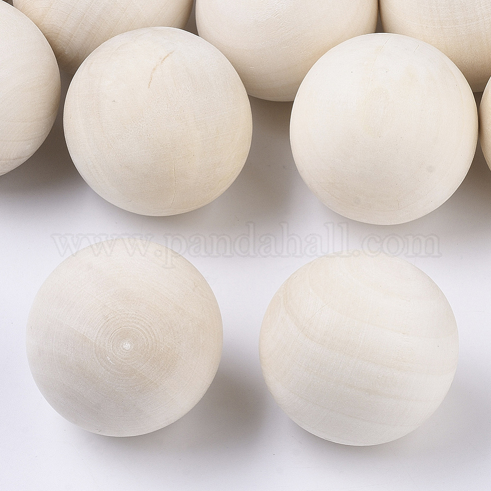Wholesale Natural Wooden Round Ball - Pandahall.com