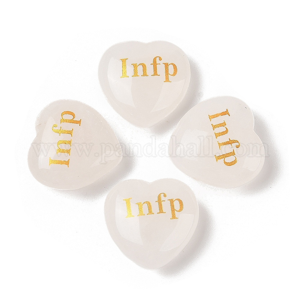 Wholesale Natural Quartz Crystal Heart Engraving MBTI Figurines Statues ...