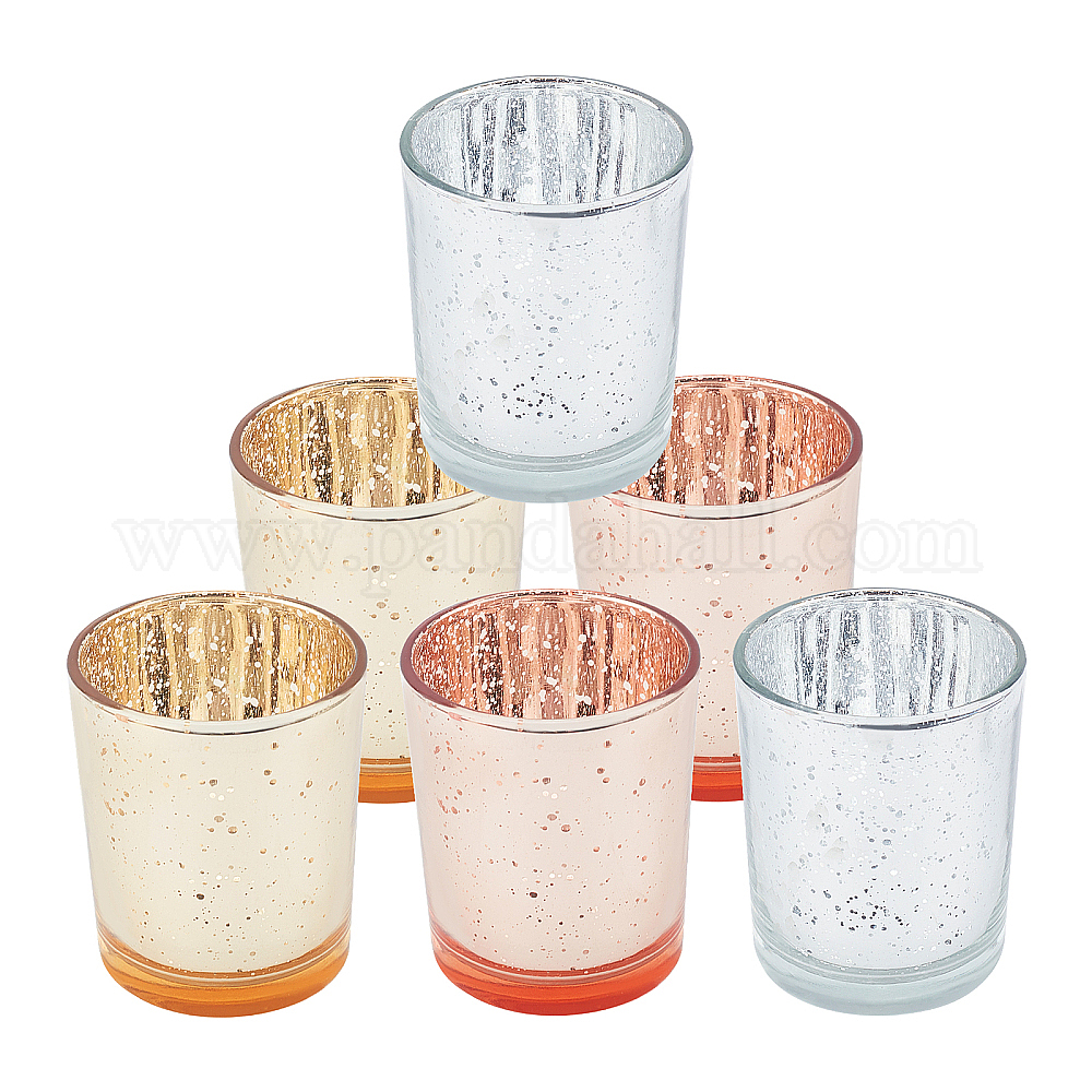 Wholesale Plated Glass Candle Cups - Pandahall.com