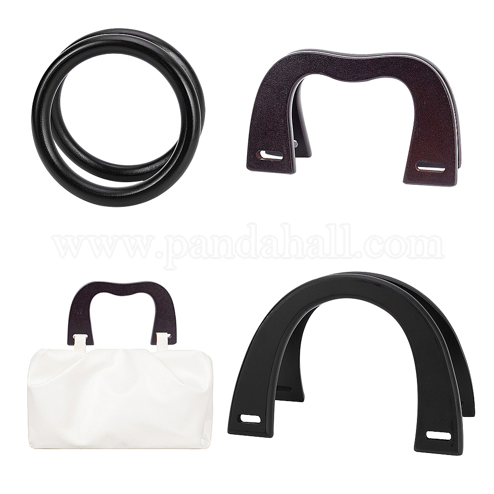 Wholesale 6Pcs 3 Style Wooden Bag Handles - Pandahall.com