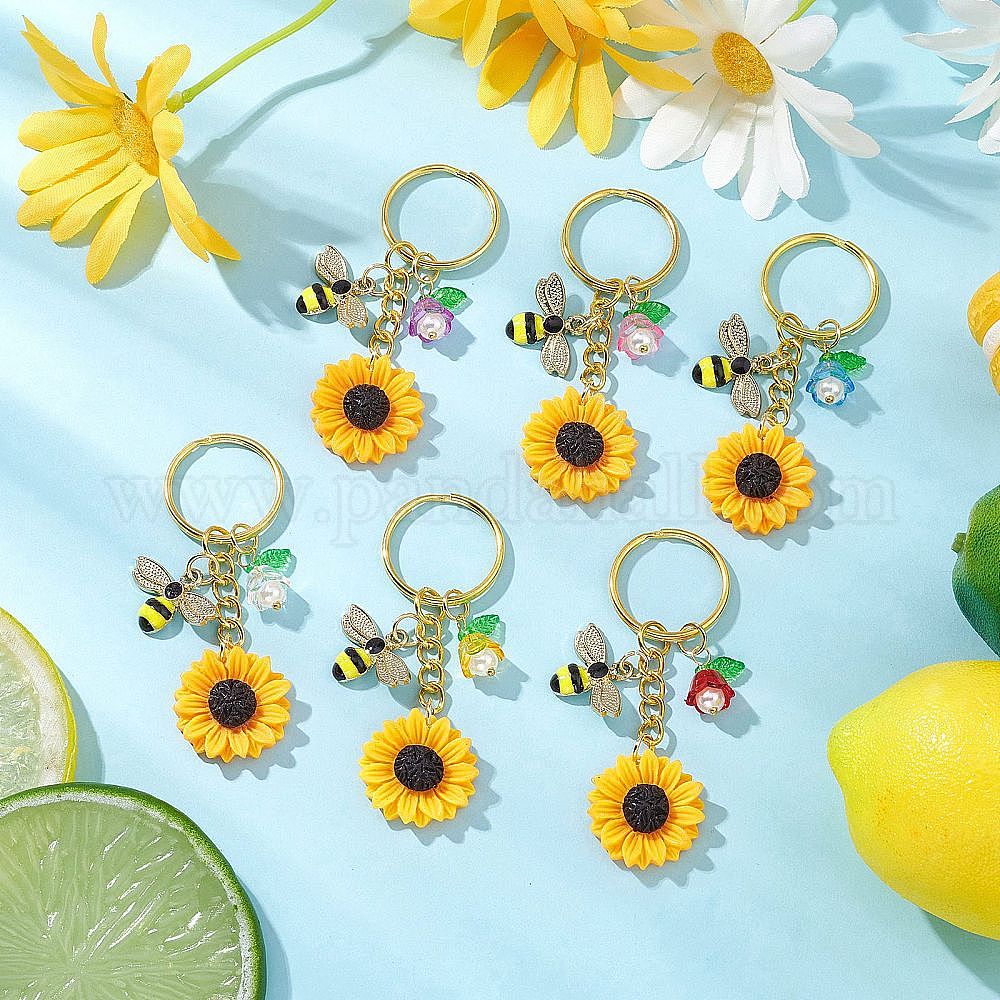 Wholesale Acrylic Alloy Enamel Keychains - Pandahall.com