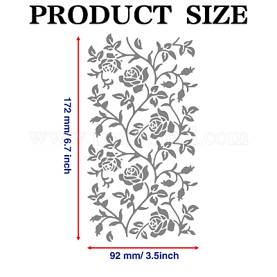 rose vine stencil