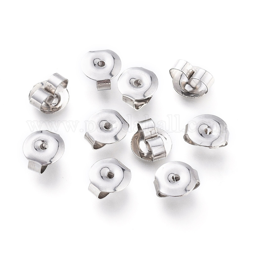 Wholesale Tarnish Resistant 304 Stainless Steel Ear Nuts - Pandahall.com