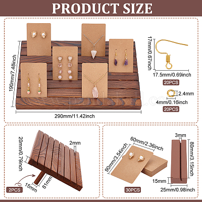 Earring card holder display stand store