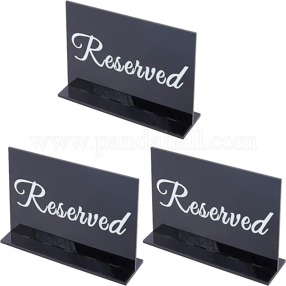 Wholesale Acrylic Hotel Resturant Table Reservation Card - Pandahall.com
