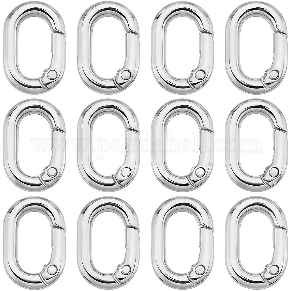 Wholesale 30Pcs Zinc Alloy Spring Gate Rings - Pandahall.com