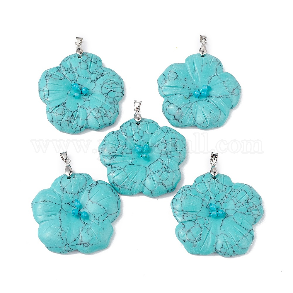 Wholesale Synthetic Turquoise Big Pendants - Pandahall.com