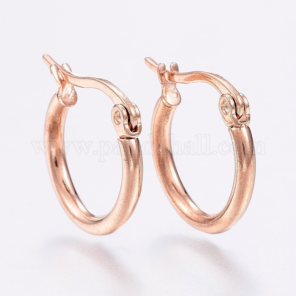 Wholesale 304 Stainless Steel Hoop Earrings - Pandahall.com