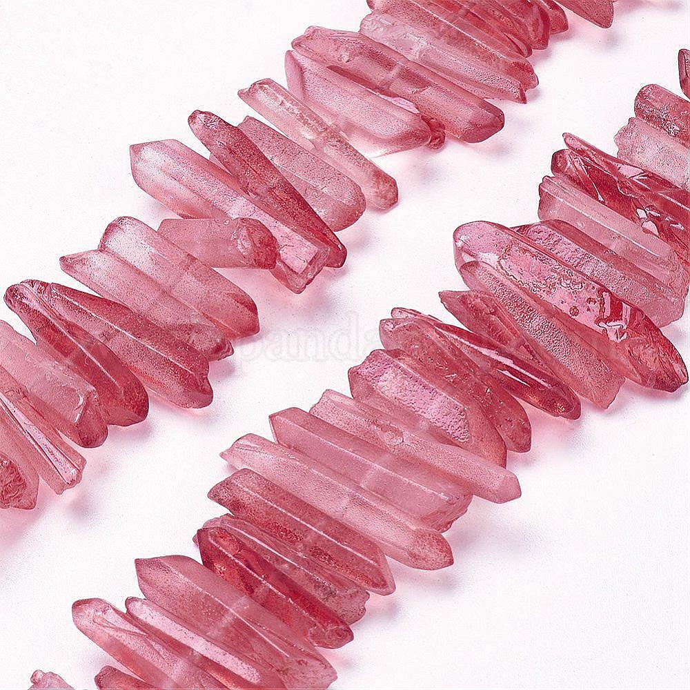 Wholesale Natural Quartz Crystal Points Beads Strands - Pandahall.com