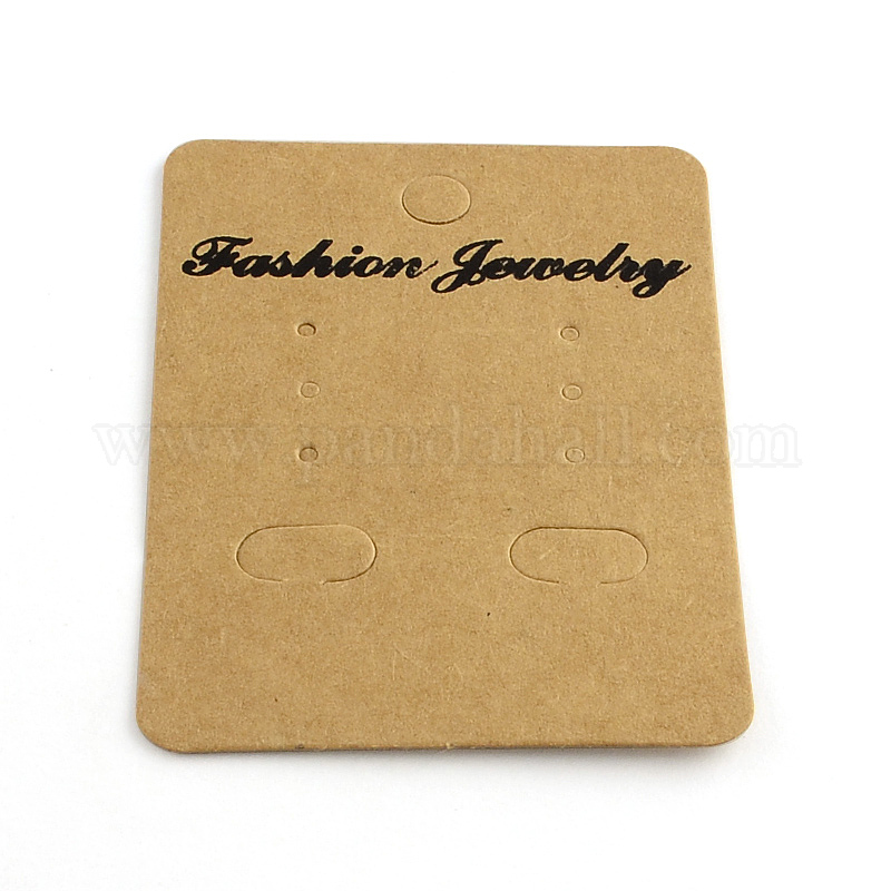 Wholesale Rectangle Shape Cardboard Earring Display Cards - Pandahall.com