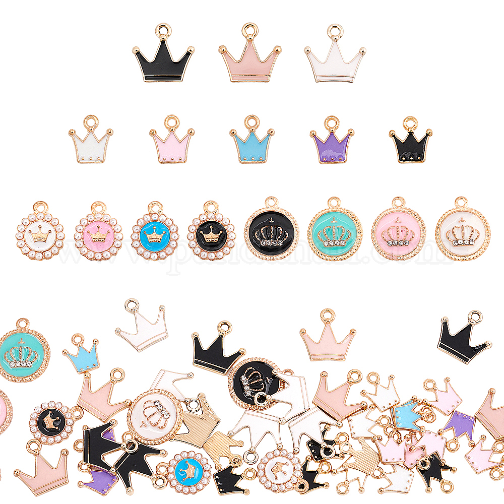 Wholesale 4 Style Alloy Enamel Pendants - Pandahall.com
