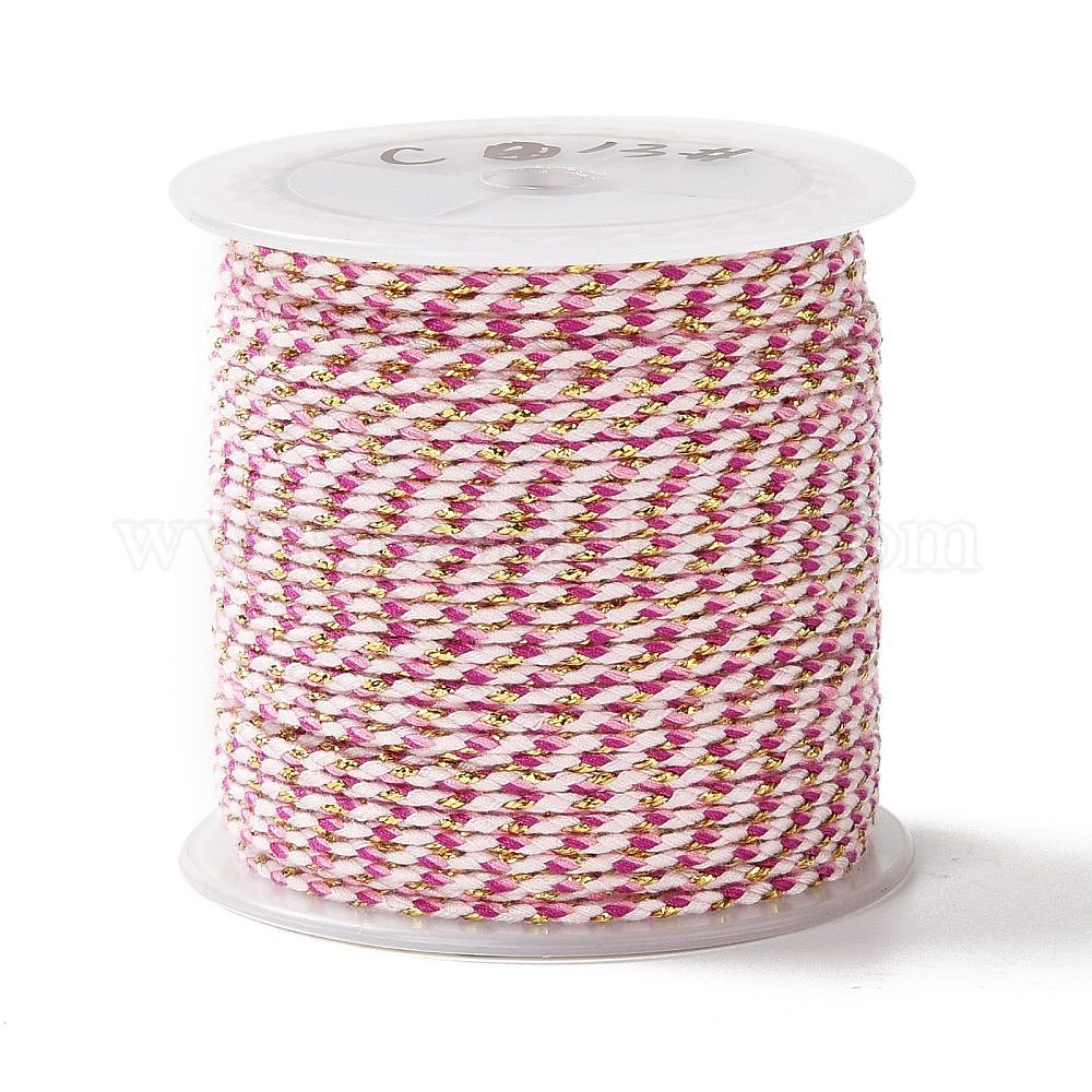 Wholesale 4-Ply Polycotton Cord with Metallic Thread - Pandahall.com