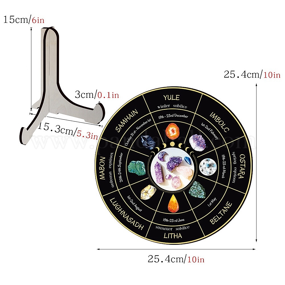 Wholesale Wooden Wheel Calendar - Pandahall.com