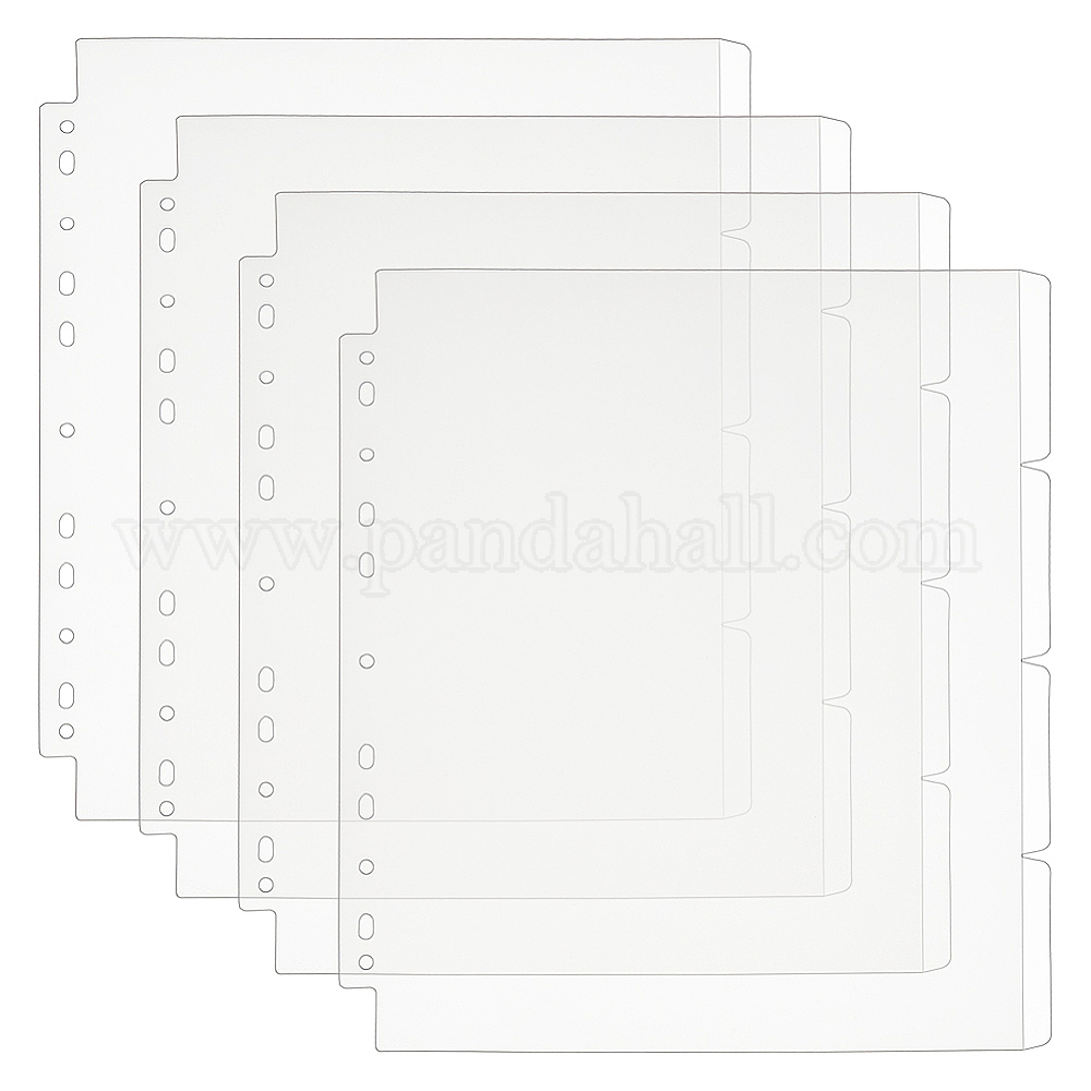 Wholesale SUPERFINDINGS 16 Sheets 4 Tab Plastic Binder Dividers 11 Hole ...