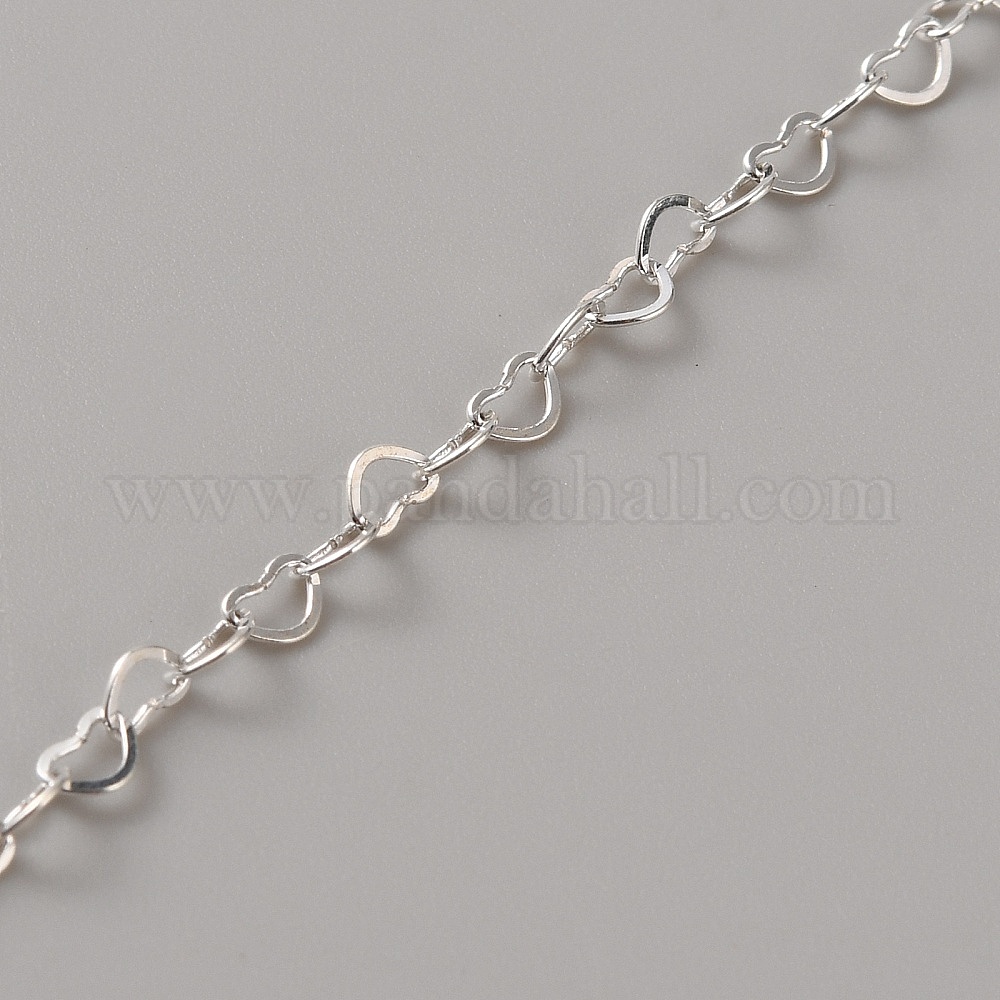 Wholesale 925 Sterling Silver Heart Link Chain - Pandahall.com