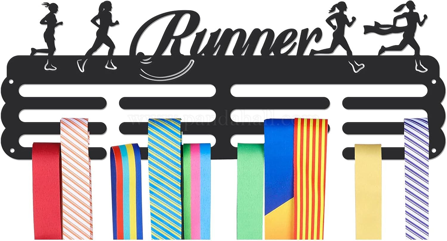 Wholesale Word Runner Girl Iron Medal Hanger Holder Display Wall Rack ...