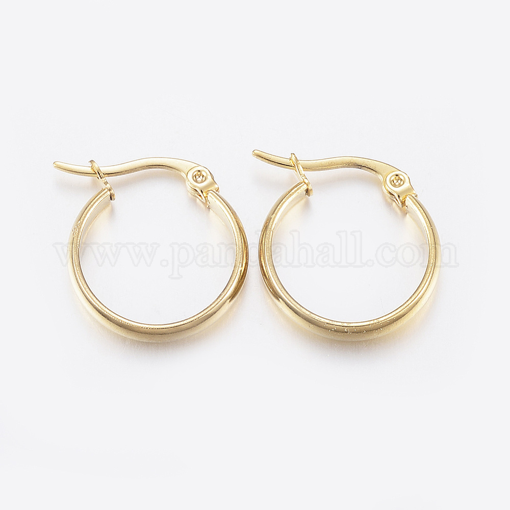 Wholesale 304 Stainless Steel Hoop Earrings - Pandahall.com