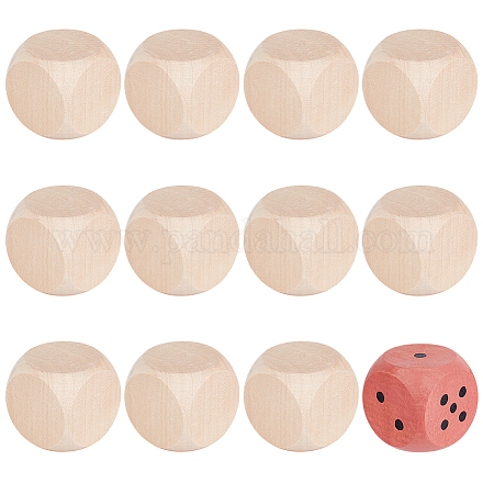 Wholesale Unfinished Wood Blank Dice - Pandahall.com
