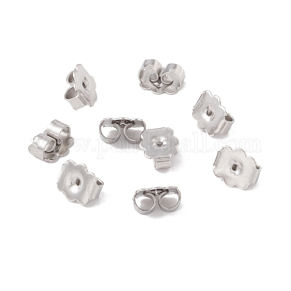 Wholesale Non-Tarnish 304 Stainless Steel Friction Ear Nuts - Pandahall.com