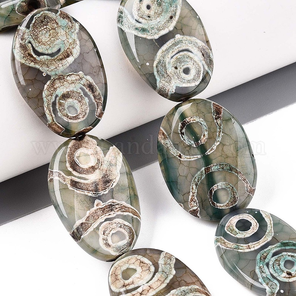 Wholesale Tibetan Style dZi Agate Beads Strands - Pandahall.com