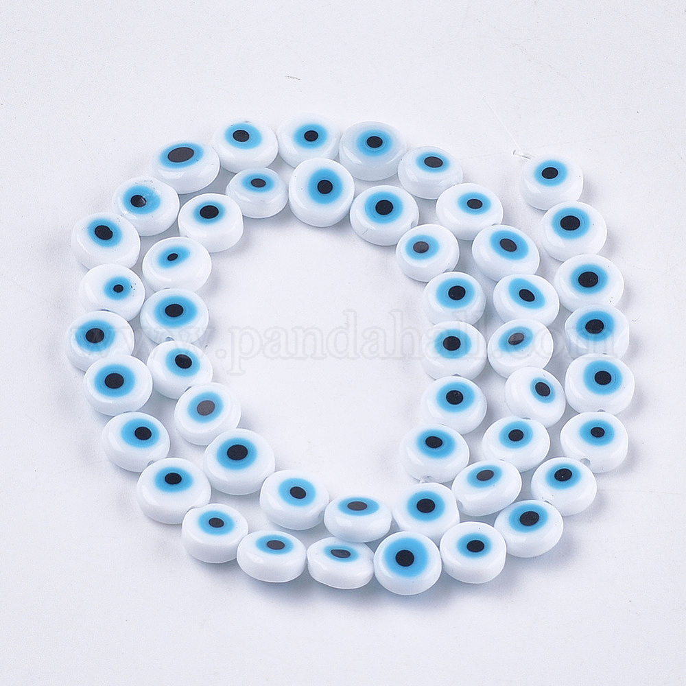 Wholesale Handmade Evil Eye Lampwork Beads Strands - Pandahall.com