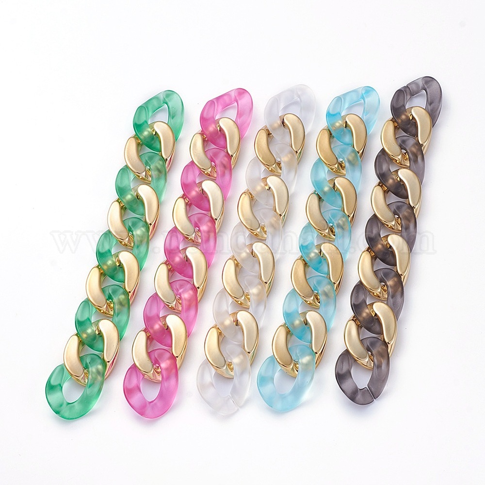 Wholesale Handmade Golden Plated CCB Plastic & Transparent Acrylic ...